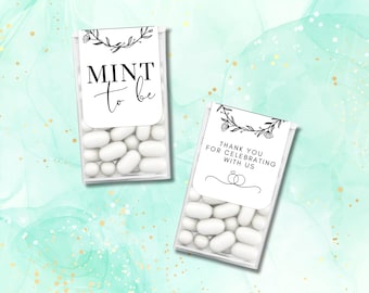 Personalized Blush Floral Wedding Mint Labels, Customized Mint to Be ...