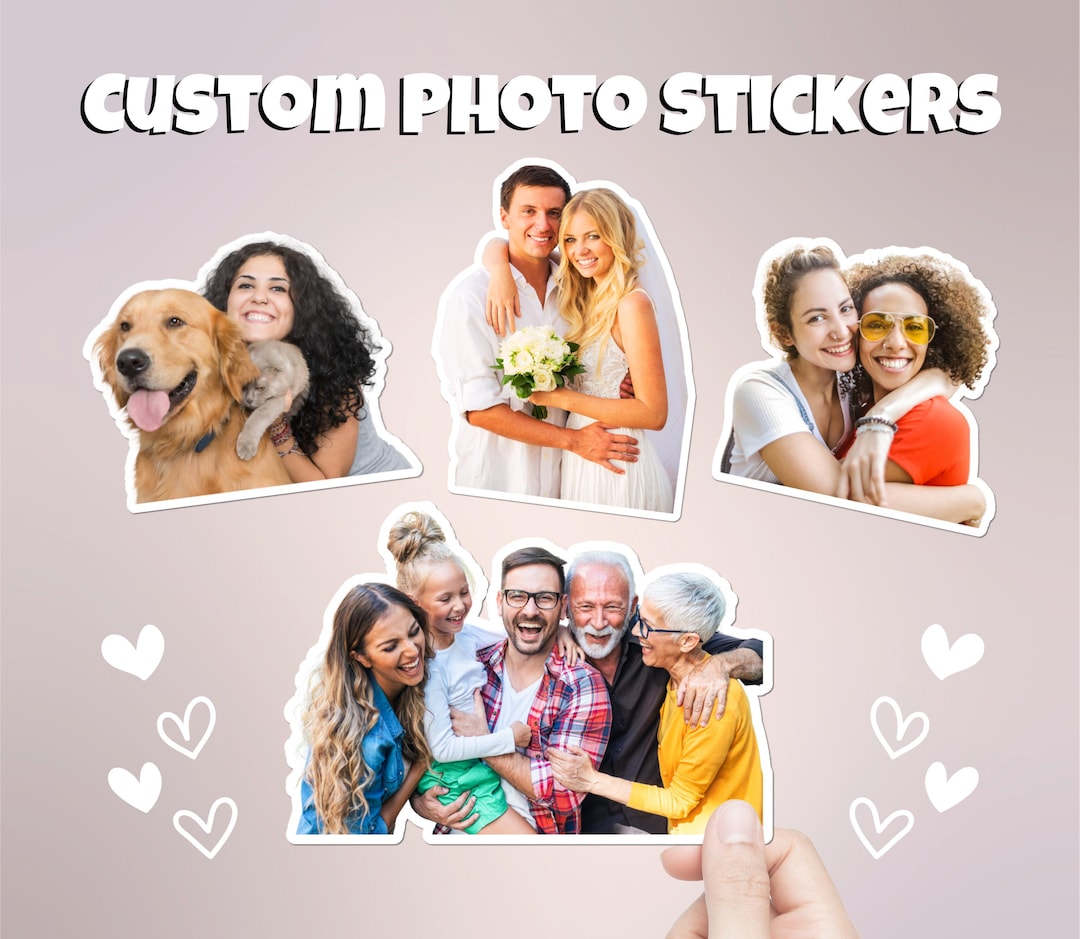 Custom Photo Sticker, Personalised Photo Sticker, Personalised Custom ...