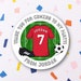 Football Party Stickers, Personalised Football Birthday Party Stickers ...