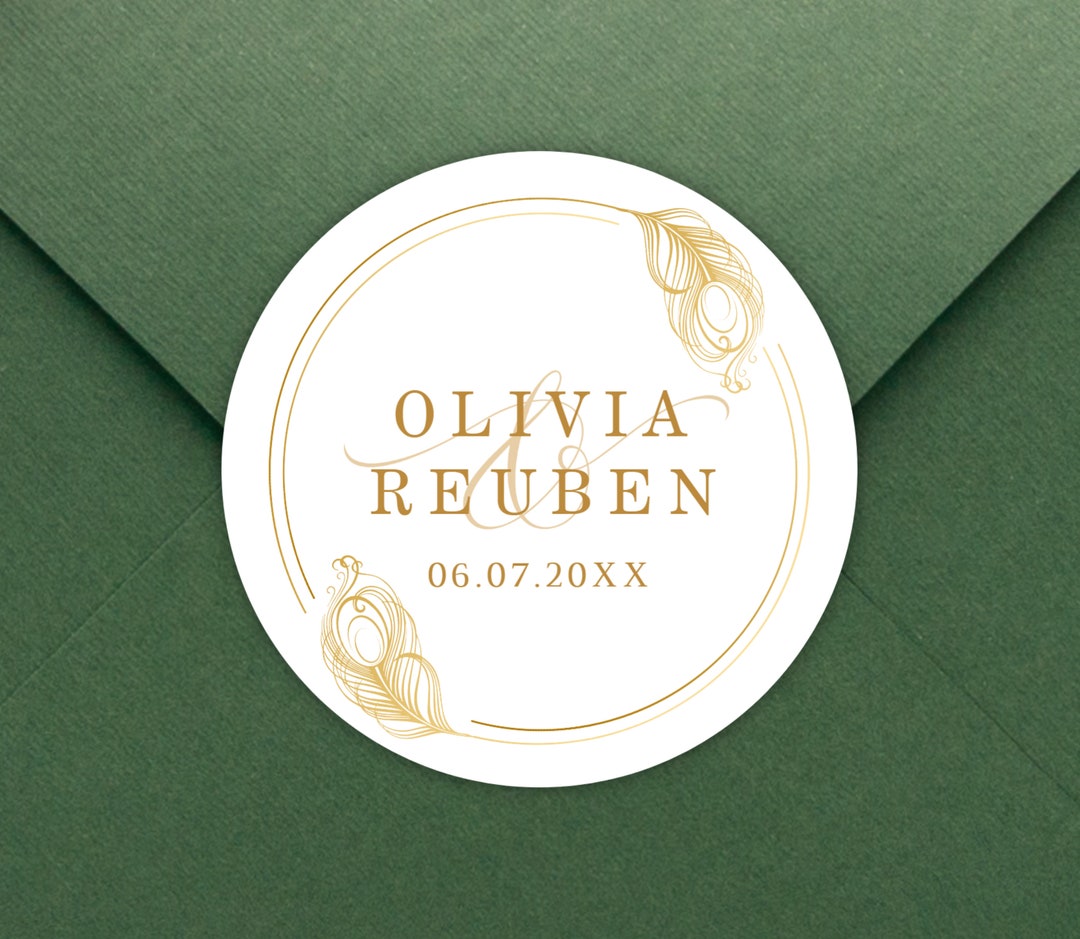 Personalised Wedding Stickers, Wedding Labels, Wedding Favour Stickers ...