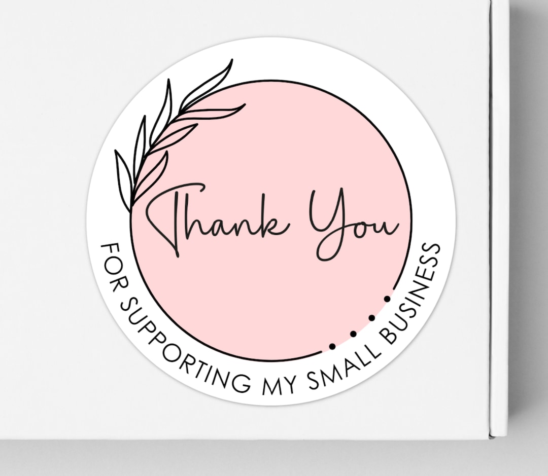 Thank You for Supporting My Small Business Stickers, Small Business ...