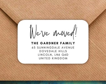 We've Moved Stickers, Moving House Address Sticker, New Home Address ...