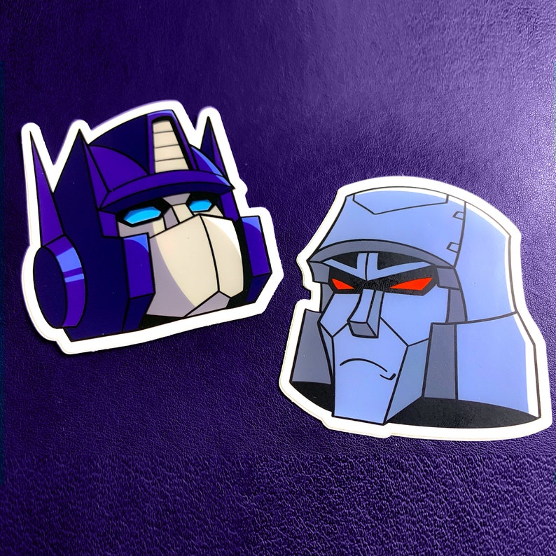 Transformers Optimus Prime and Megatron Die Cut Stickers - Etsy