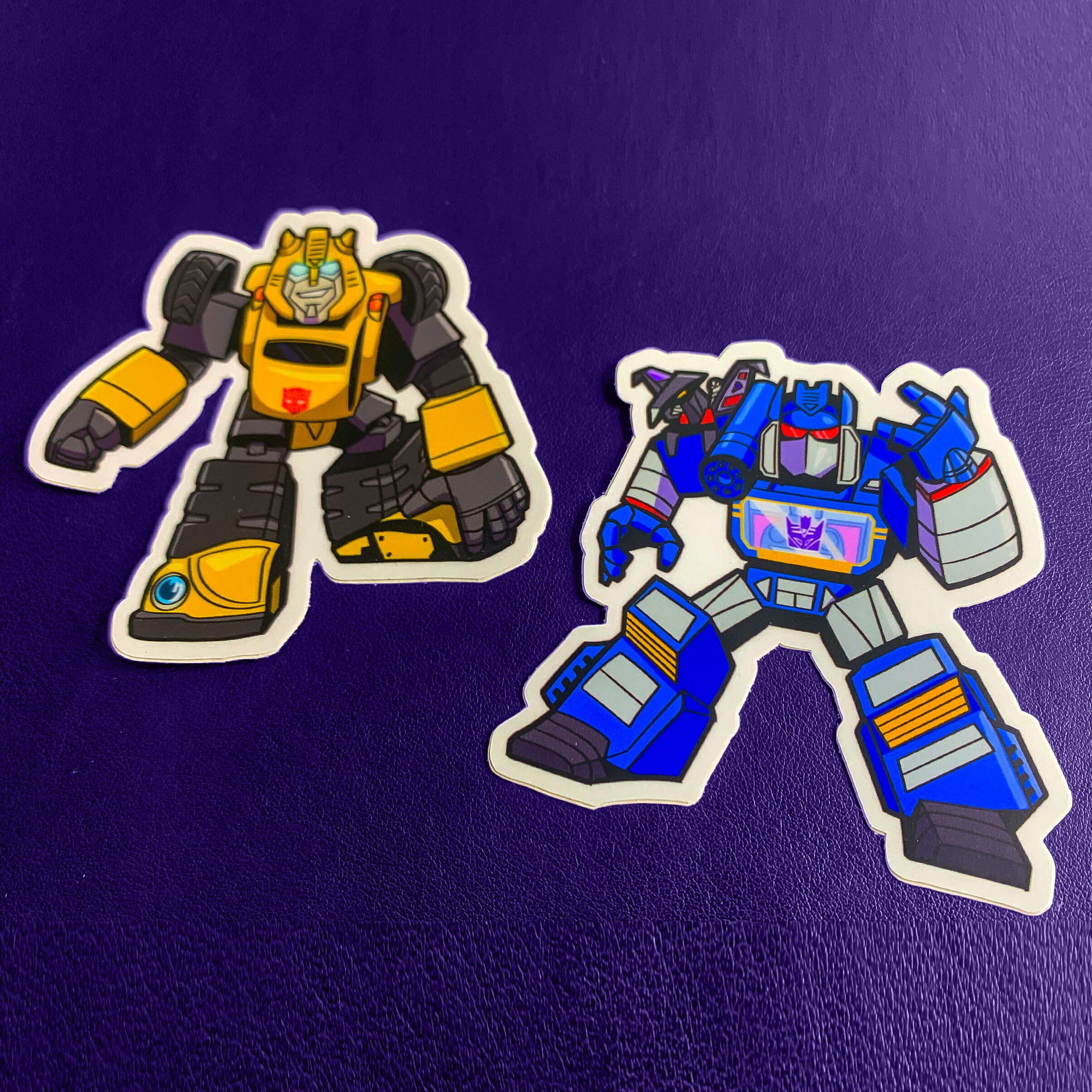 Transformers Bumblebee and Shockwave Autobot Decepticon Die Cut ...