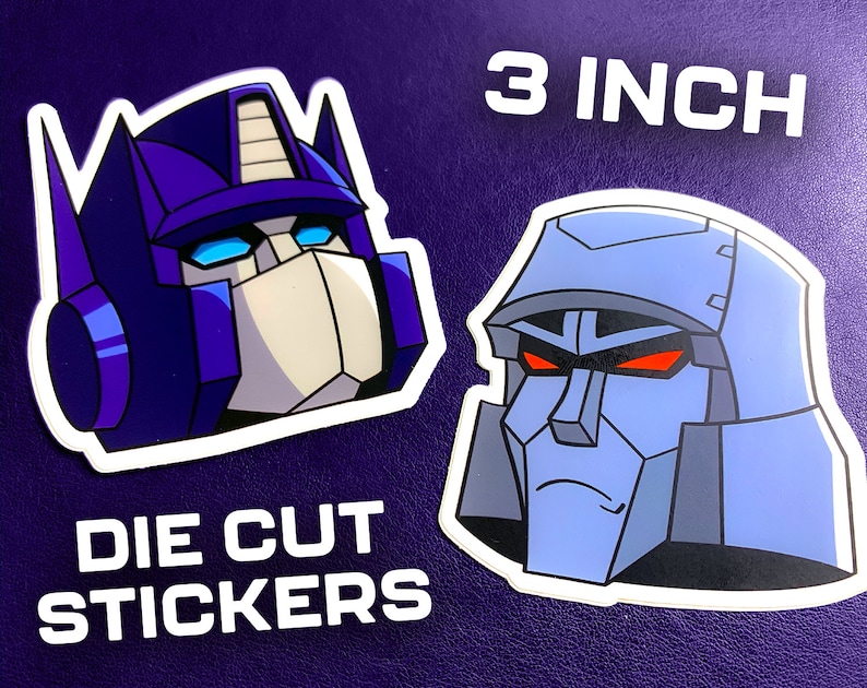 Transformers Optimus Prime and Megatron Die Cut Stickers - Etsy