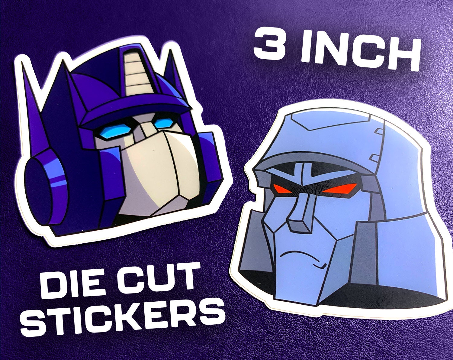 Transformers Optimus Prime and Megatron Die Cut Stickers - Etsy
