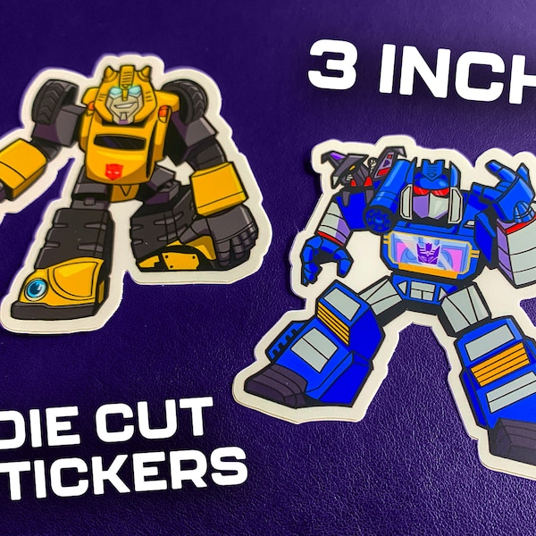 Autobot and Decepticon Stickers - Etsy