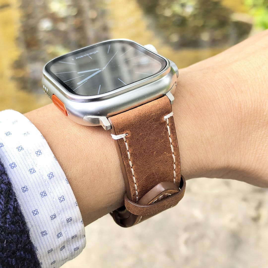 Long Lasting Crazy-horse Leather Apple Watch Bands,leather Watch Strap ...