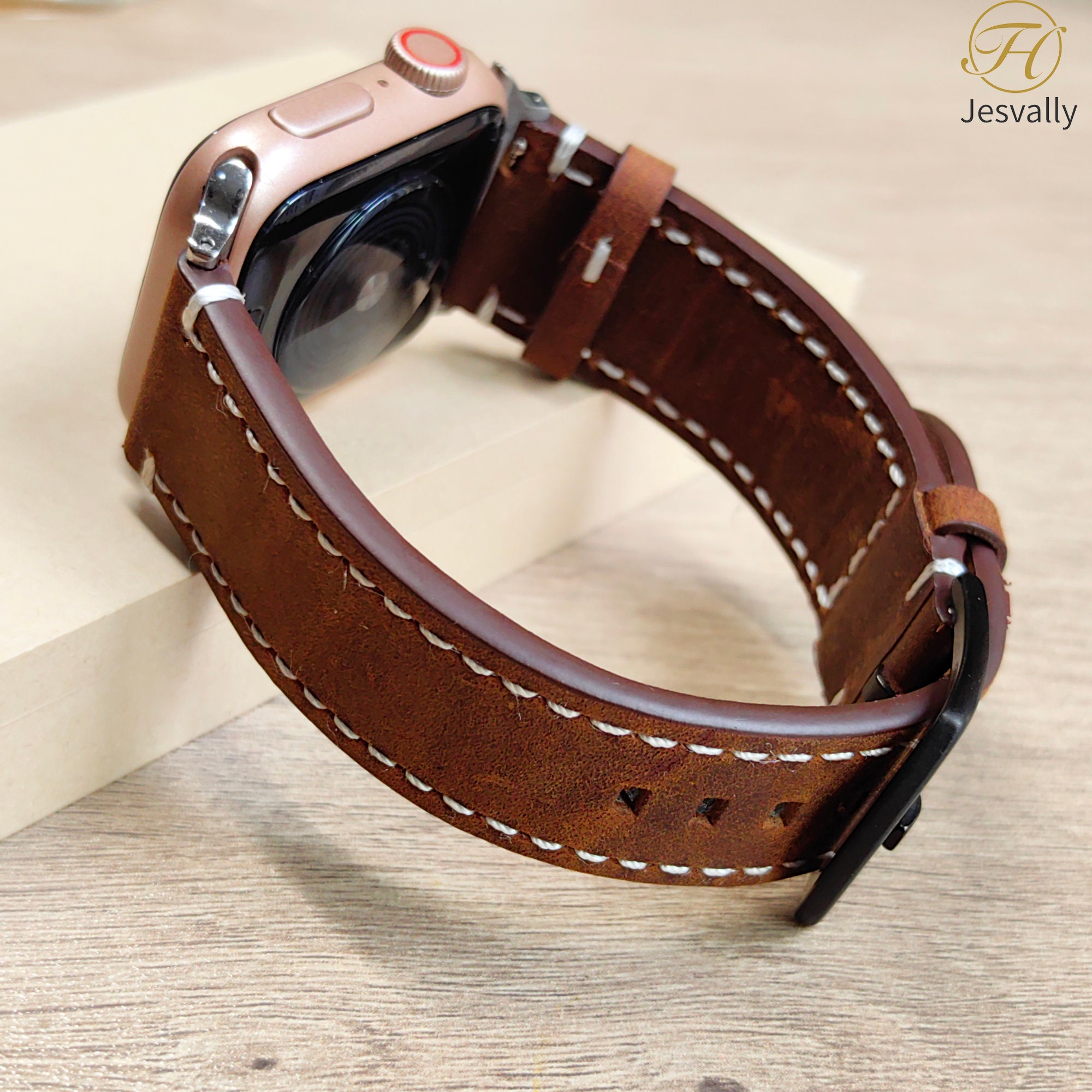 Long Lasting Crazy-horse Leather Apple Watch Bands,leather Watch Strap ...