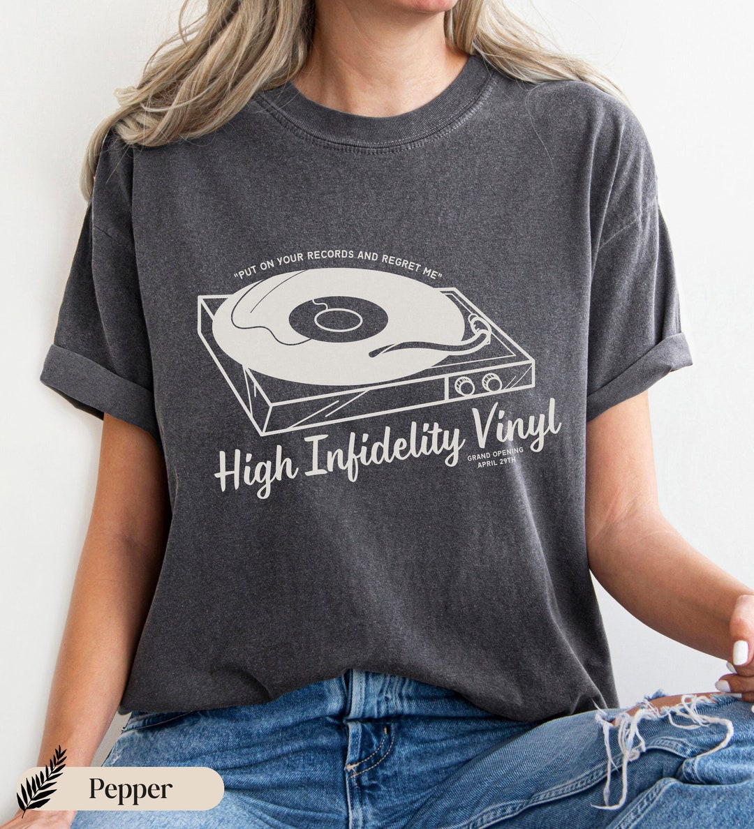 The April 29th Vinyl Comfort Colors Tee, Vinyl Record Store T-shirt ...