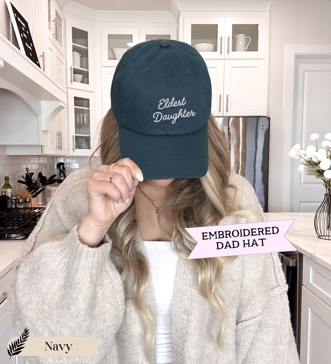 Eldest Daughter Hat, Embroidered Baseball Cap, Retro Script Dad Hat ...