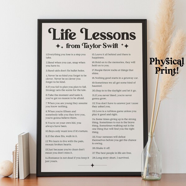 Life Lessons Wall Art - Etsy