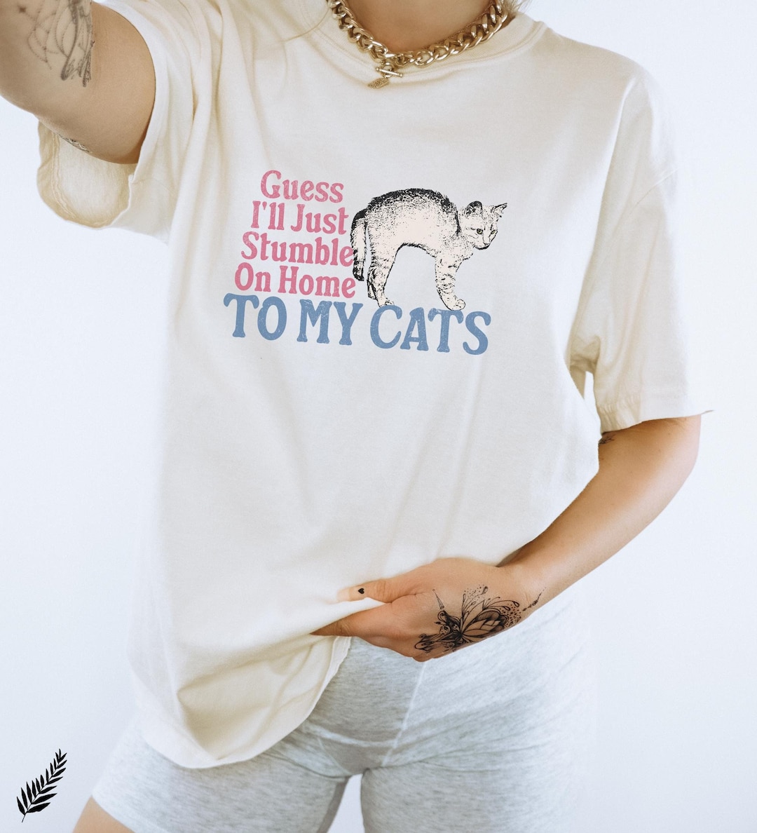 The Stumble on Home to My Cats Comfort Colors T-shirt, Childless Cat ...