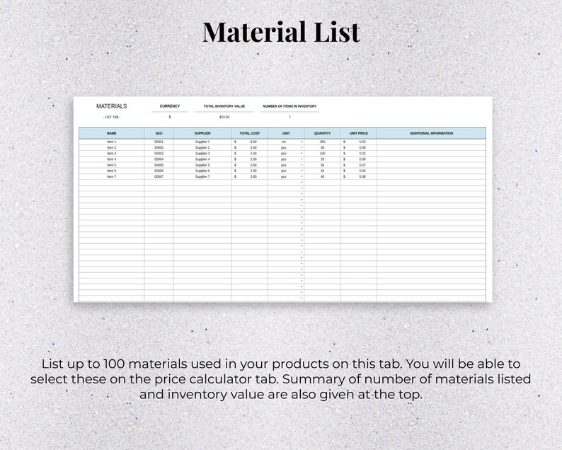 Product Price Calculator Pricing Calculator Spreadsheet Small Business ...