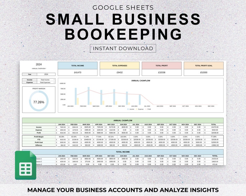 Small Business Bookkeeping Template Google Sheets Bookkeeping ...