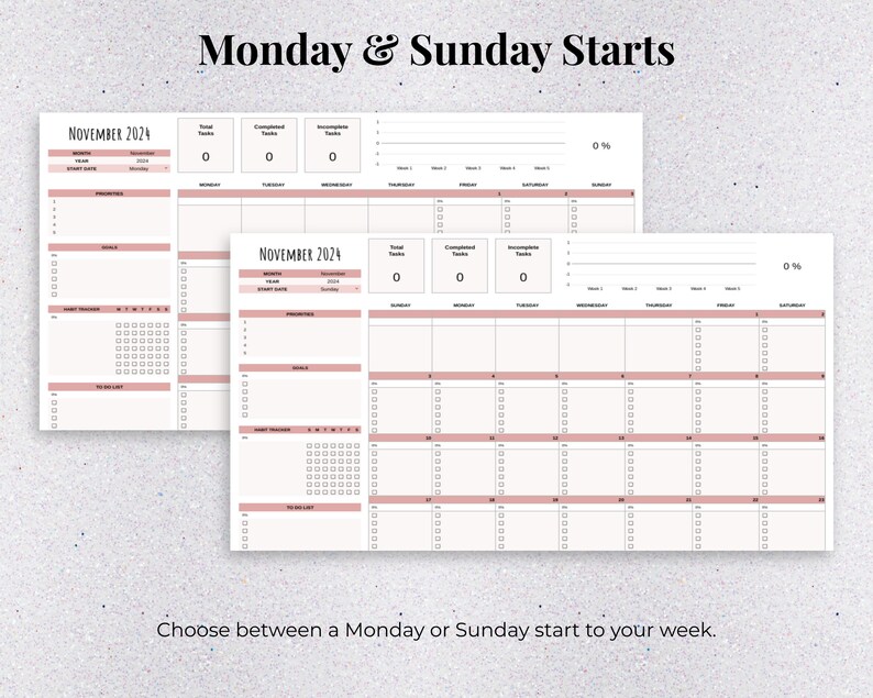 Month Calendar Spreadsheet Google Sheets Task Calendar Template Smart ...