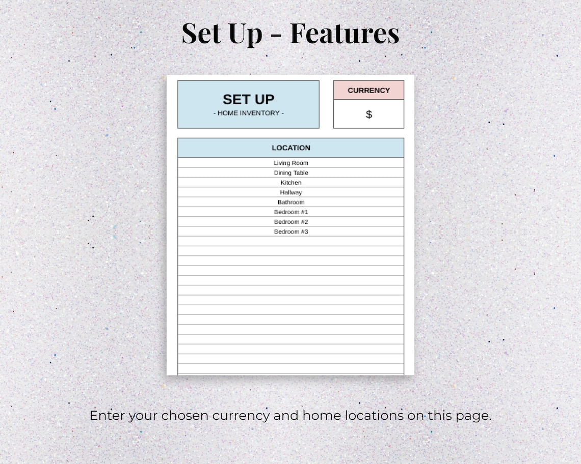Home Inventory Tracker Google Sheets Inventory Tracker Home Inventory ...