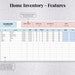 Home Inventory Tracker Google Sheets Inventory Tracker Home Inventory ...