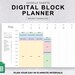 Block Schedule Planner Google Sheets Block Timetable 15 Minute Interval ...