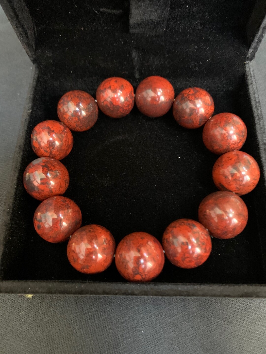 Chicken Blood Jade Bracelet (form Fitting) Natural From Guilin, China ...