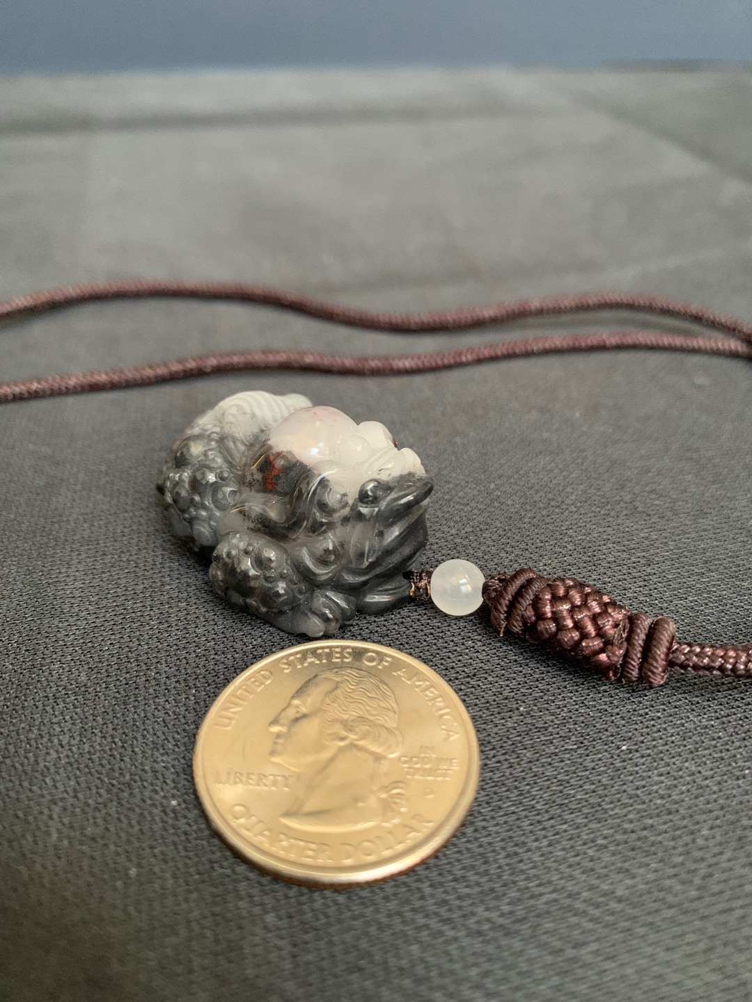 Chicken Blood Jade Toad Natural Hand Carved From Guilin, China (US ...
