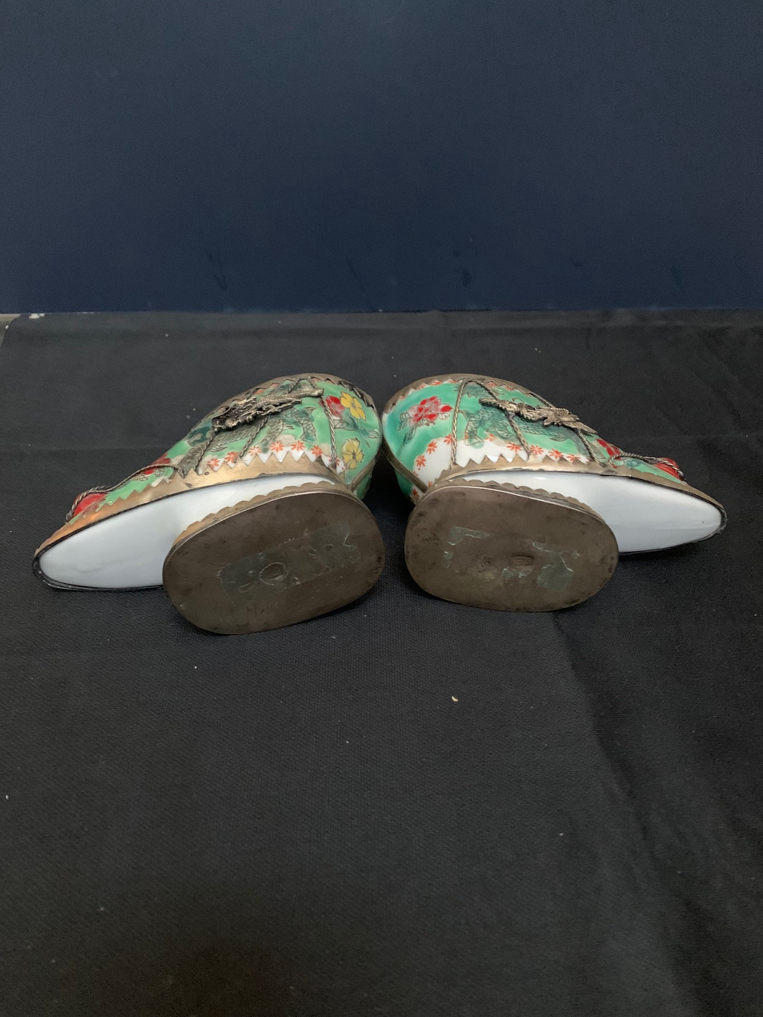 Ancient Chinese Ceramic Shoes 三寸金莲,pair - Etsy
