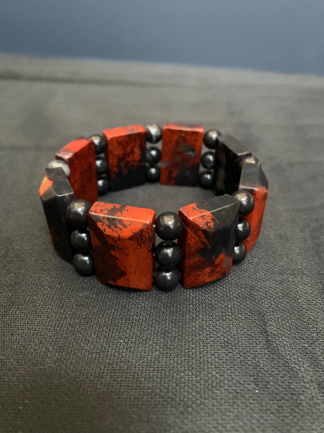 Chicken Blood Jade Bracelet (form Fitting) From Guilin, China (US ...