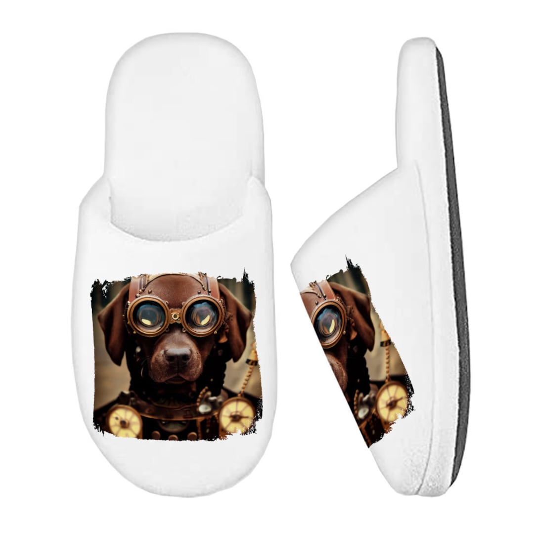 Labrador Retriever Memory Foam Slippers Art Print Slippers - Etsy