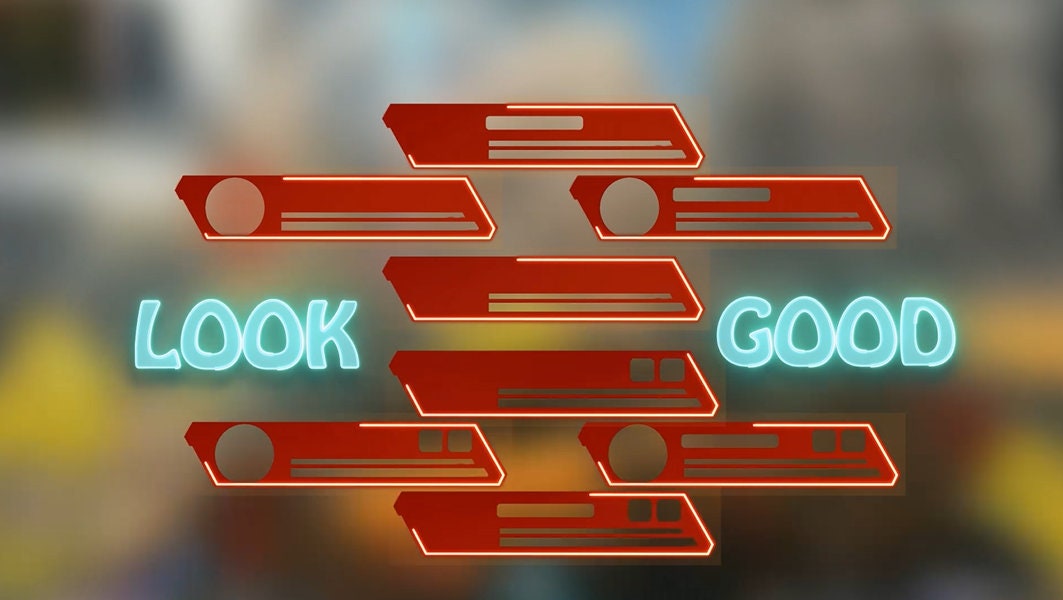 Apex Legends Animated Health Bar Red Neon Laser 8-pack Transparent ...