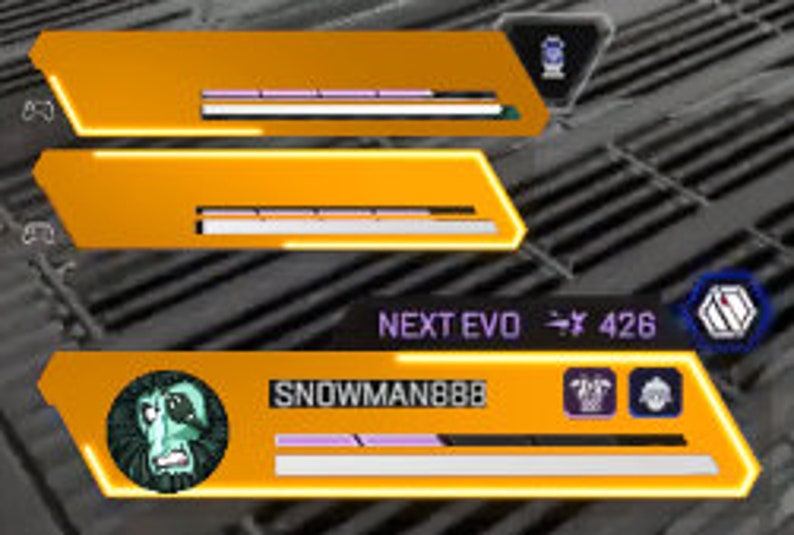 Apex Legends Animated Health Bar Gold Neon Laser 8-pack Transparent Overlays for Streaming and ...