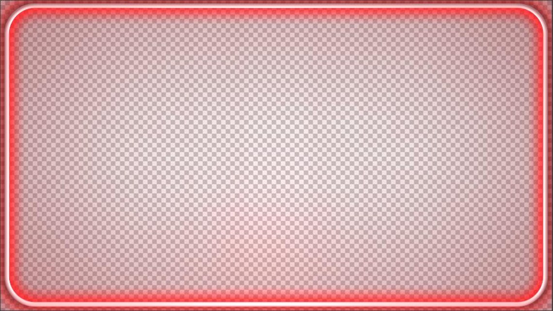 Animated Neon Red Streamer Frame Overlay — Glowing Webcam Border for ...