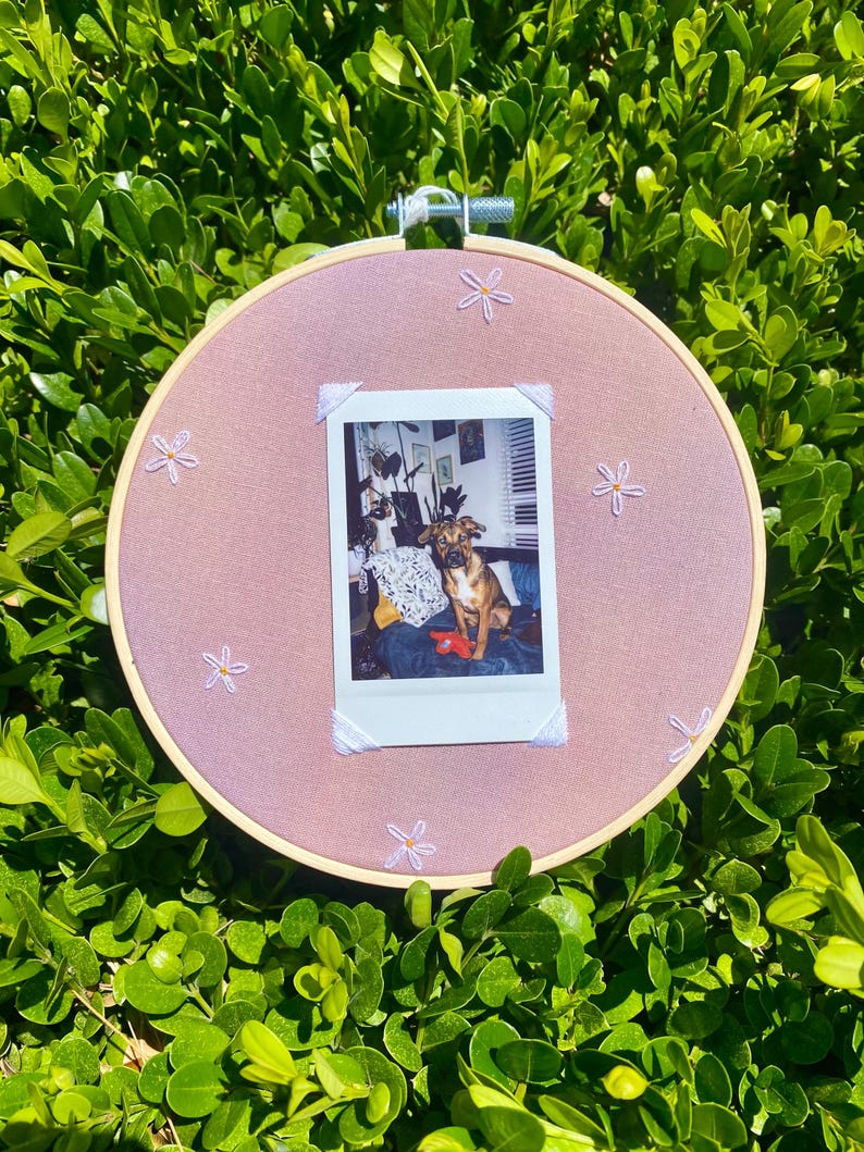 Handmade Instax Mini Polaroid Photo Frame Hand Stitched Embroidery ...