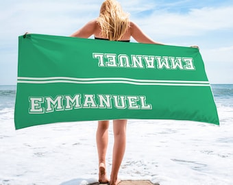 Personalized Sport Beach Towel, Custom Team Beach Towel, Custom Sport ...