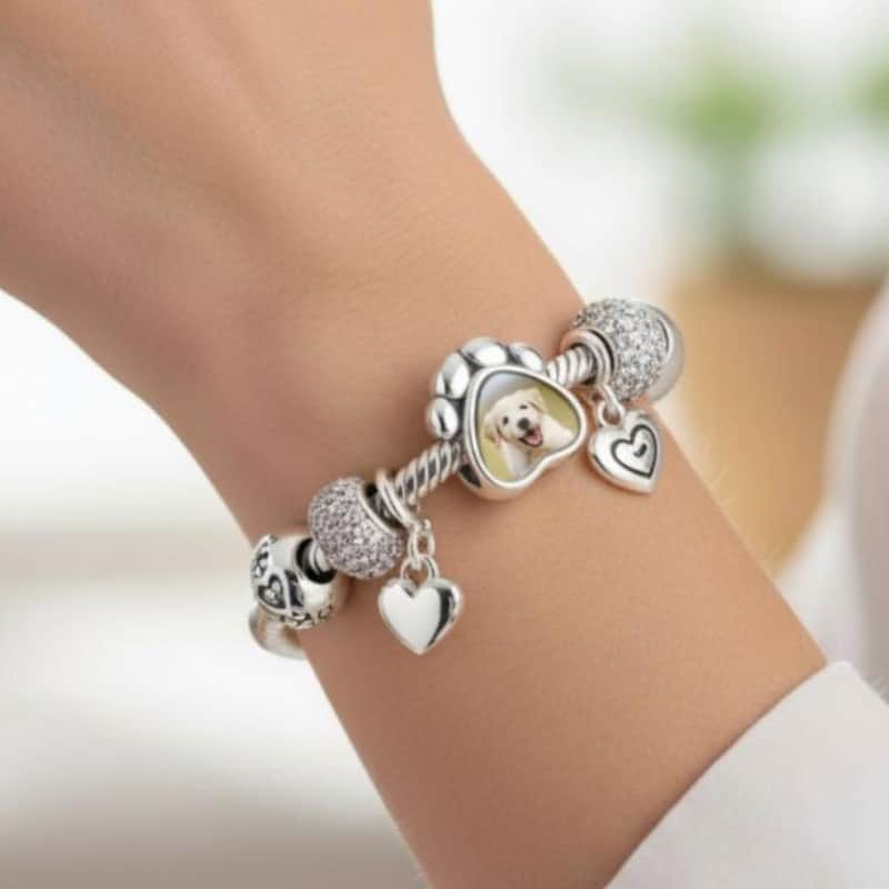 Dog Paw Pandora Charms - Etsy