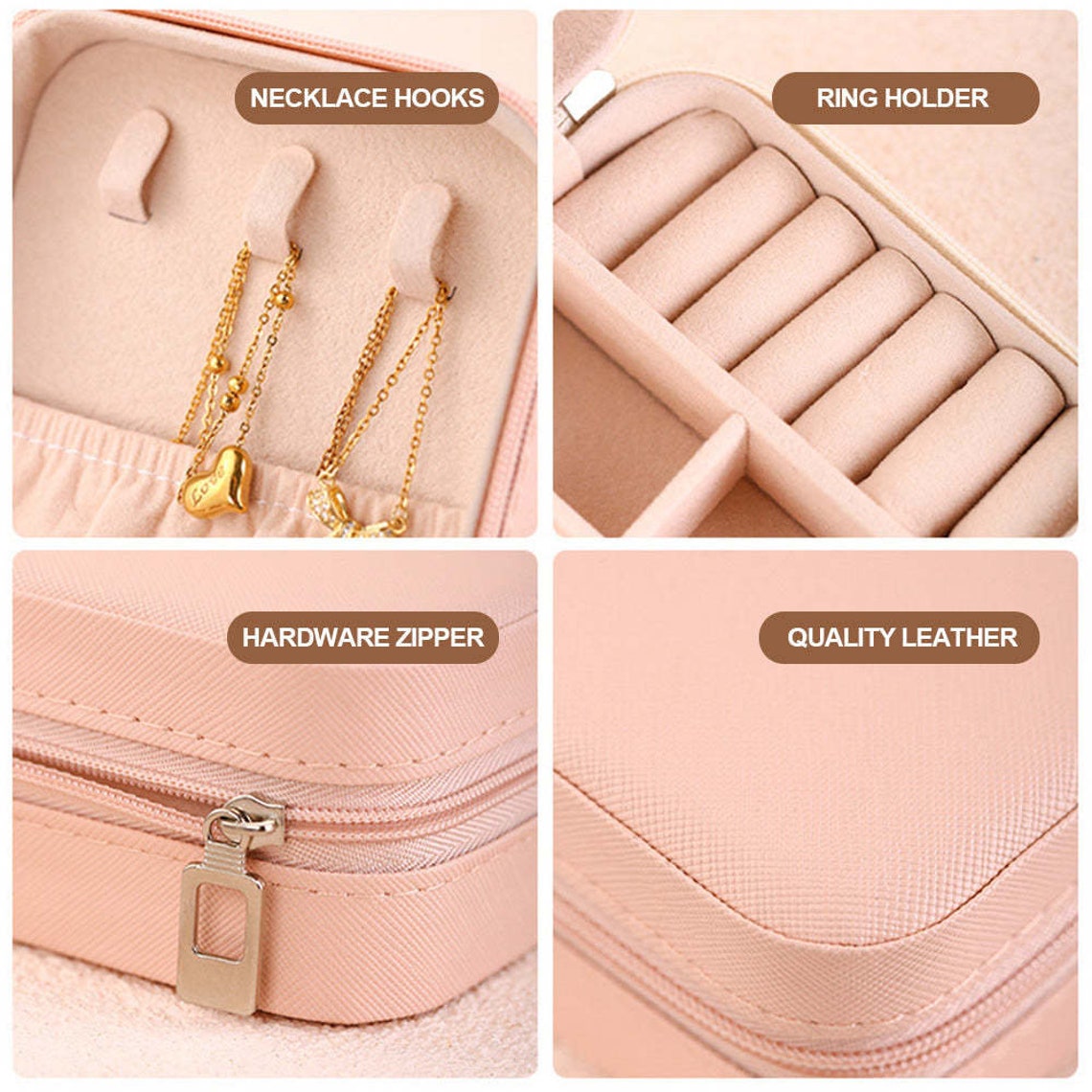 Personalized Birth Flower Jewelry Box, Custom Name Jewelry Organizer ...