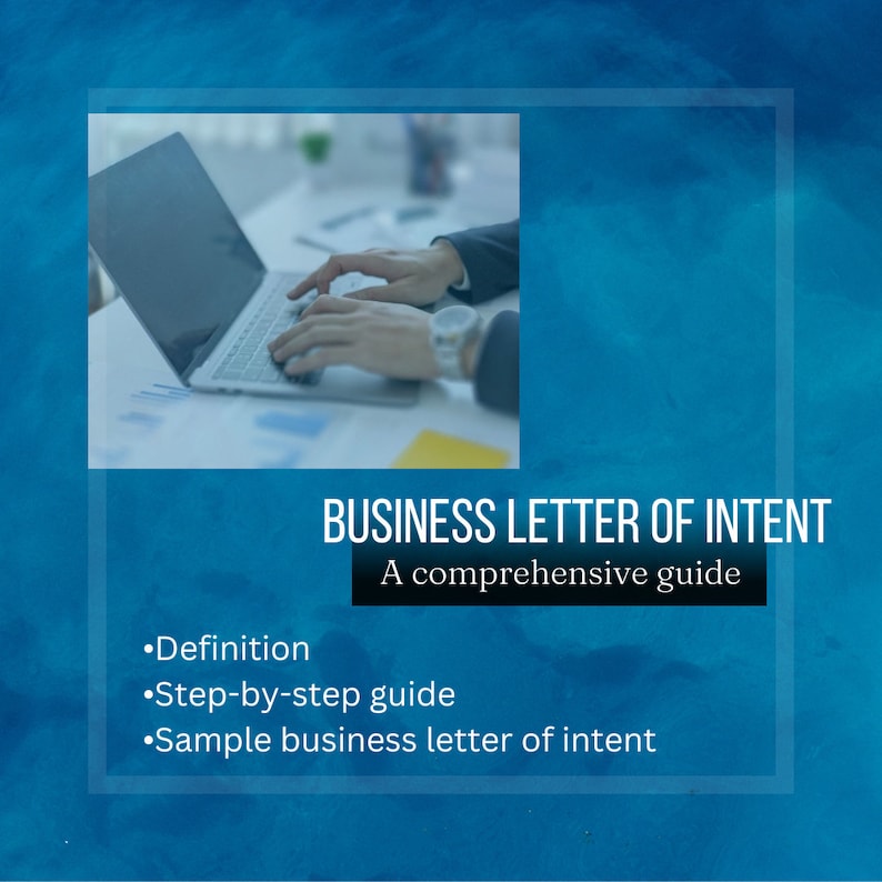 Business Letter of Intent Template Event Space Business - Etsy