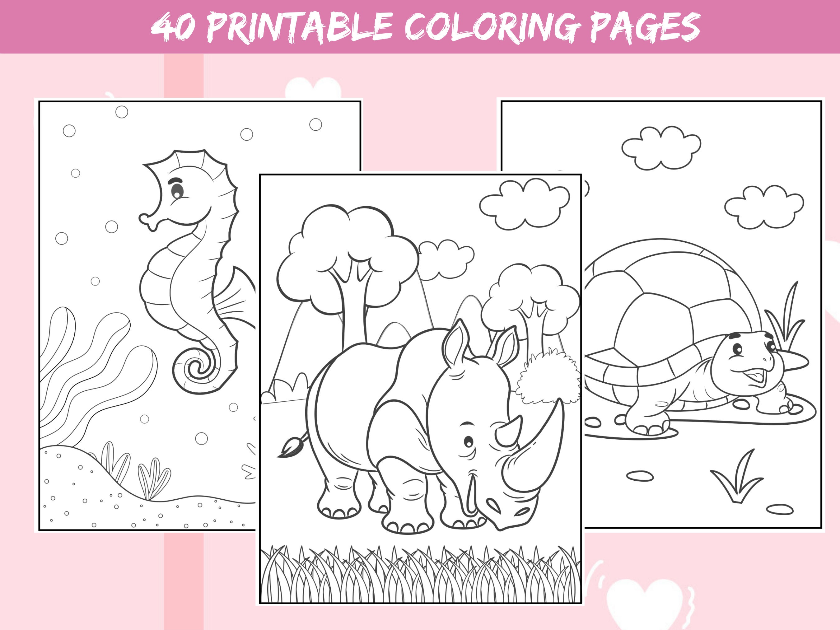40 Printable Animal-themed Coloring Pages for Kids – Educational & Fun ...