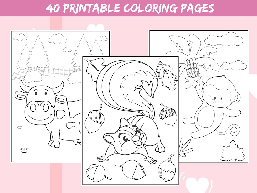 40 Printable Animal-themed Coloring Pages for Kids – Educational & Fun ...