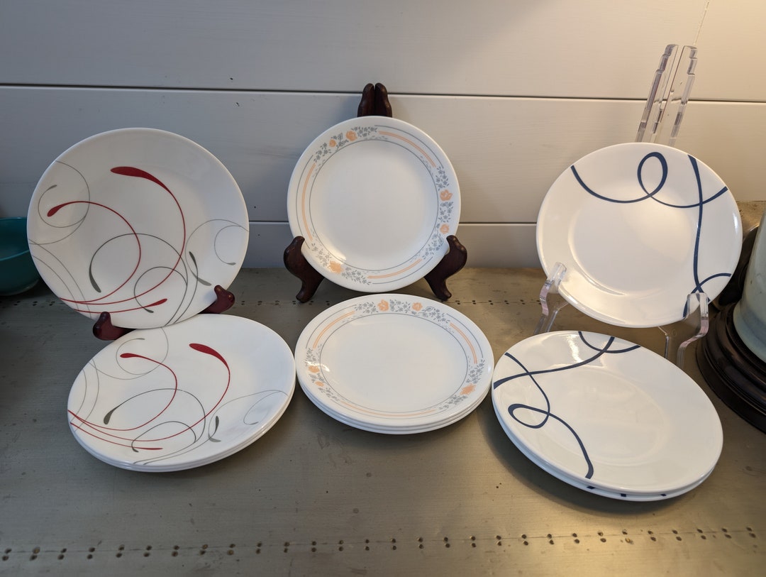 Corelle Bread and Butter Plate Sets: Splendor, Apricot Grove, Lia - Etsy