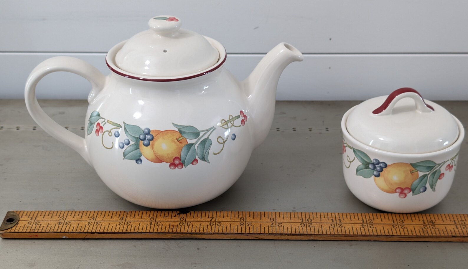 Corelle Corning Abundance Tea Pot and Sugar Bowl - Etsy