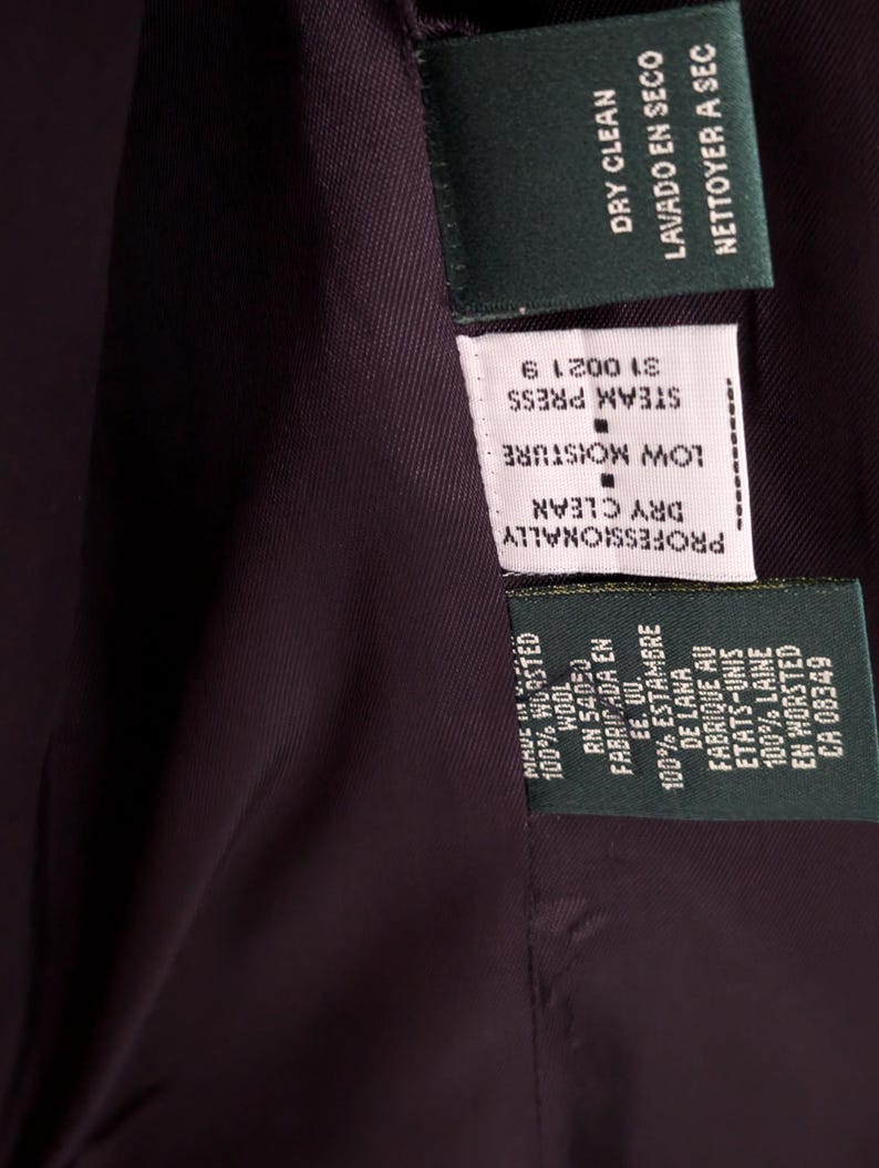 Vintage Ralph Lauren Women's Blue Blazer: Size 10 - Etsy