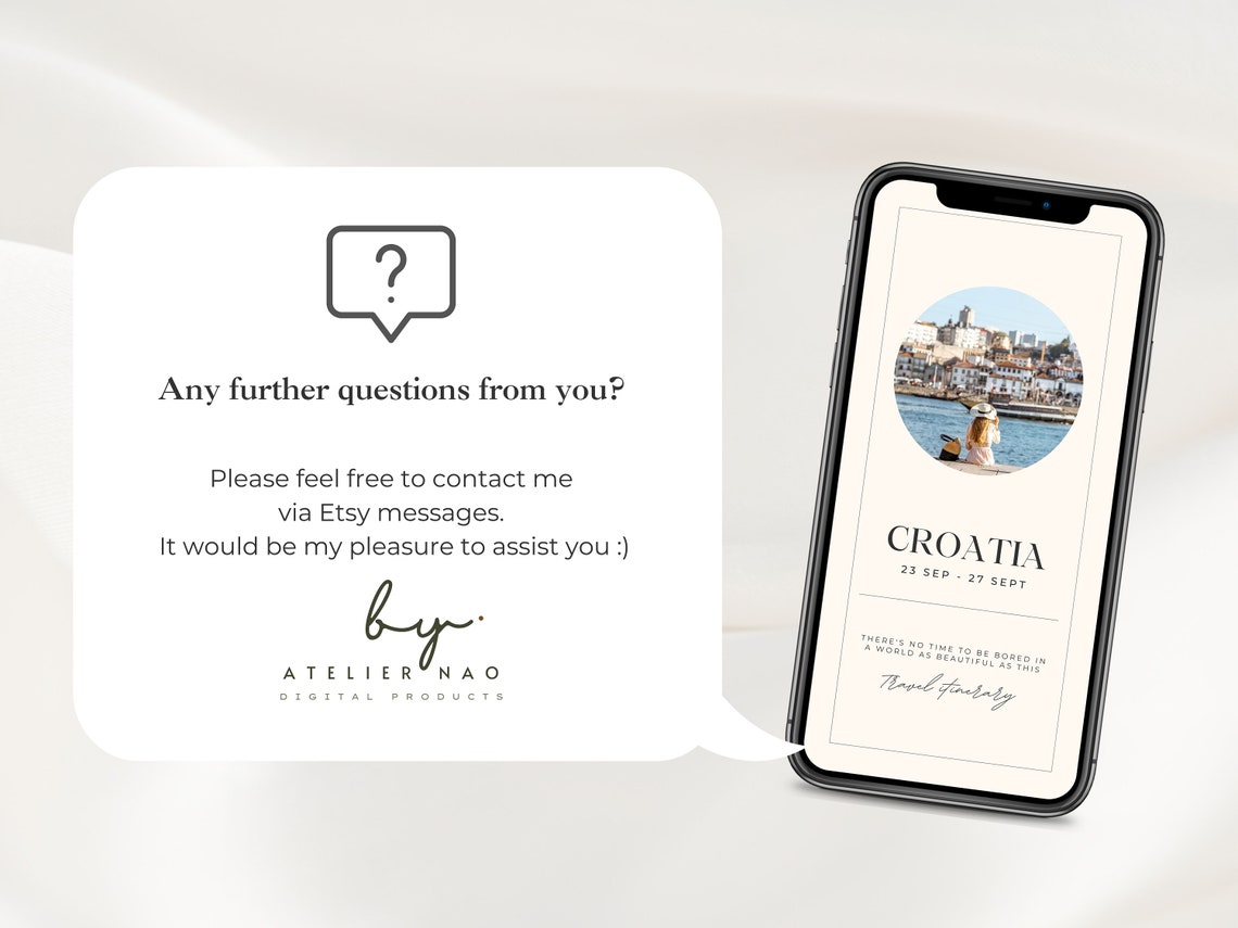 Digital Travel Itinerary Template Canva Itinerary Template Mobile ...
