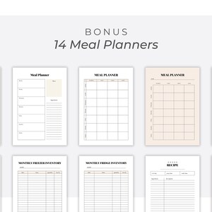 Cookbook Template: Recipe Book Template, Meal Planner, Recipe Cards ...