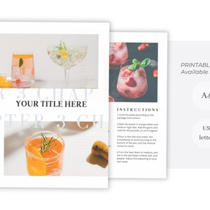 Cookbook Template: Recipe Book Template, Meal Planner, Recipe Cards ...