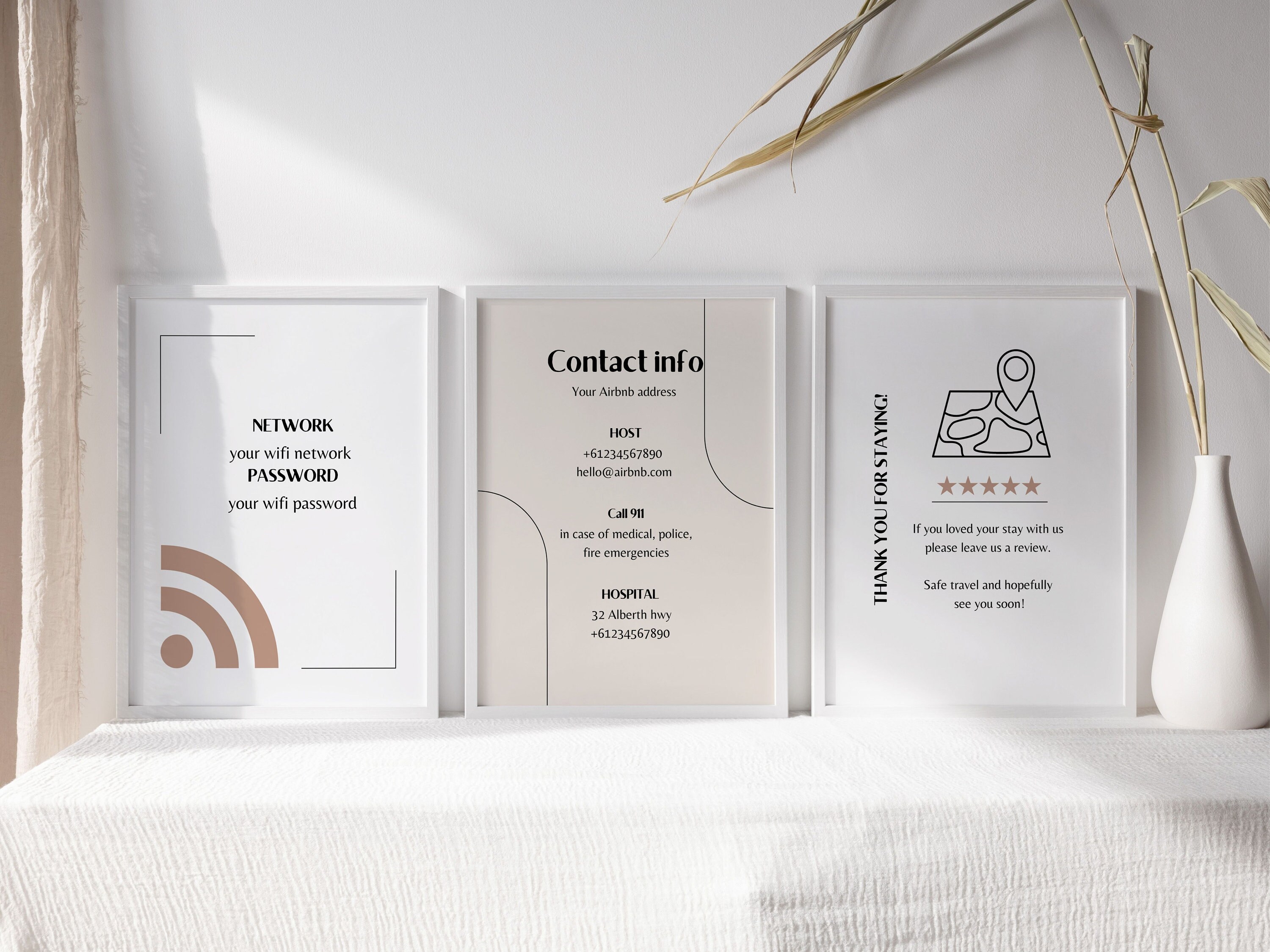 Airbnb Sign Templates Wifi Sign Airbnb Sign Airbnb Signage Airbnb ...
