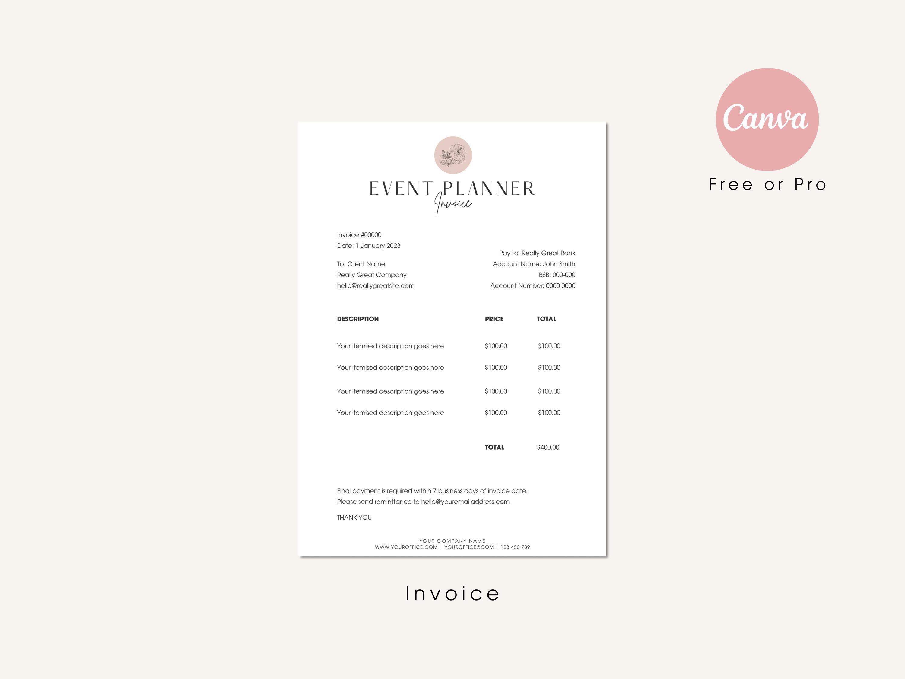 Event Planner Contract Template | Event Planning Service Agreement ...