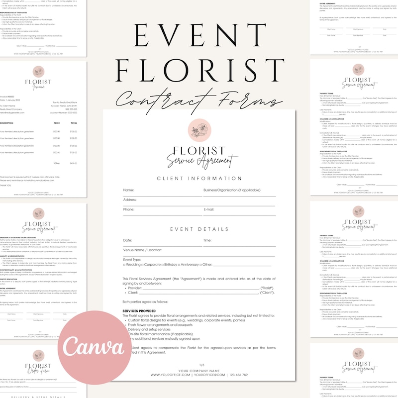 Florist Form - Etsy