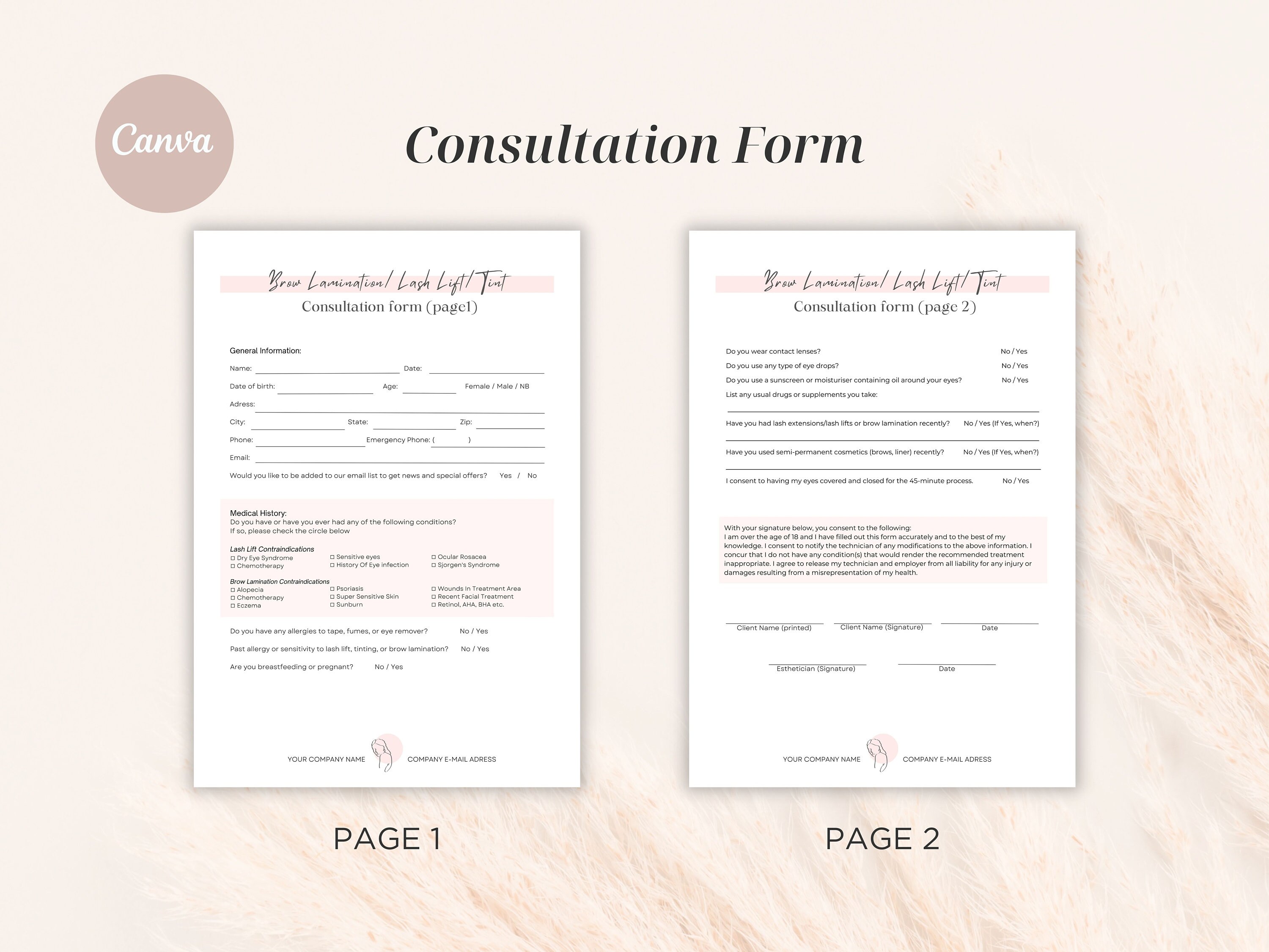 Brow Lamination Lash Lift Tint Forms Professional Lash - Etsy