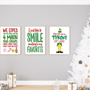 MEGA BUNDLE 16 Image Buddy the Elf Wall Art Decor Printable Movie ...