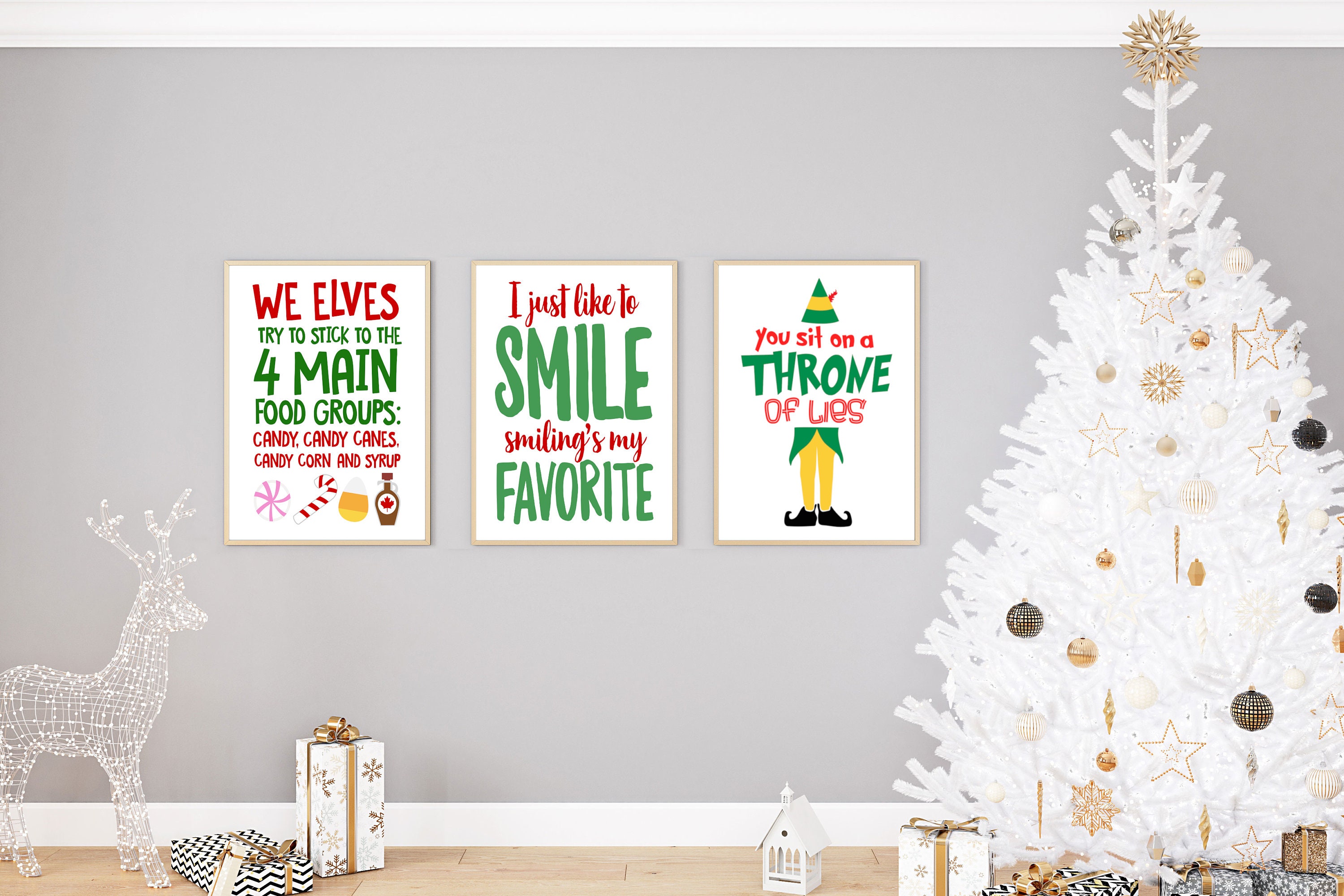 MEGA BUNDLE 16 Image Buddy the Elf Wall Art Decor Printable Movie ...
